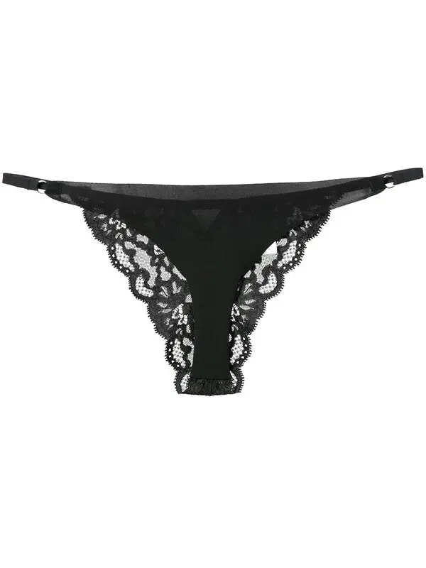 FLEUR DU MAL Charlotte Seamless String Cheeky - Black