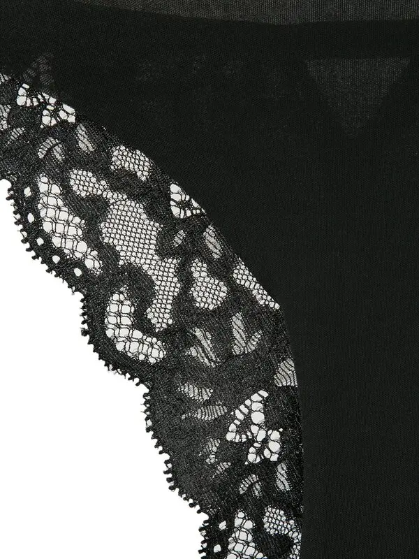 FLEUR DU MAL Charlotte Seamless String Cheeky - Black