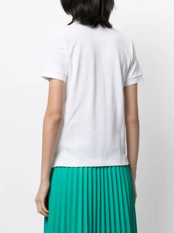 Play Comme Des Garcon Heart Logo Polo Shirt - White