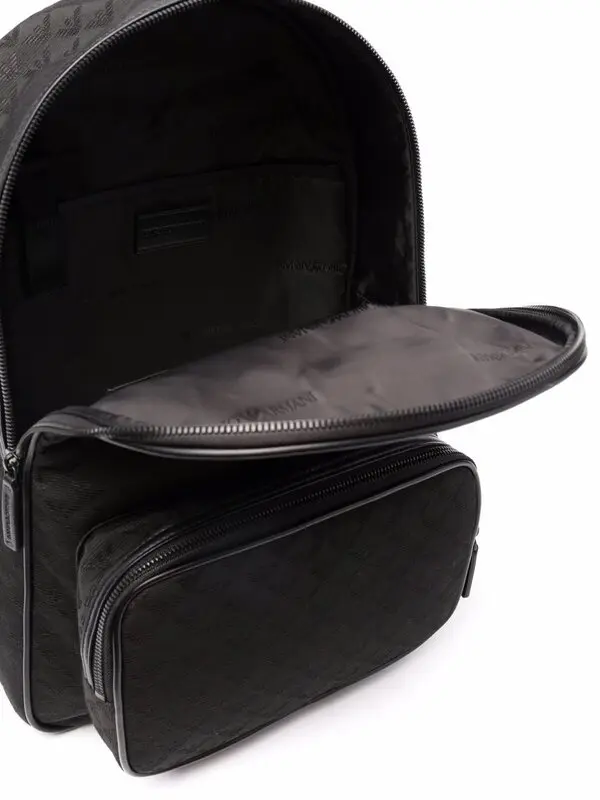 Emporio Armani Jacquard-logo Zip-around Backpack