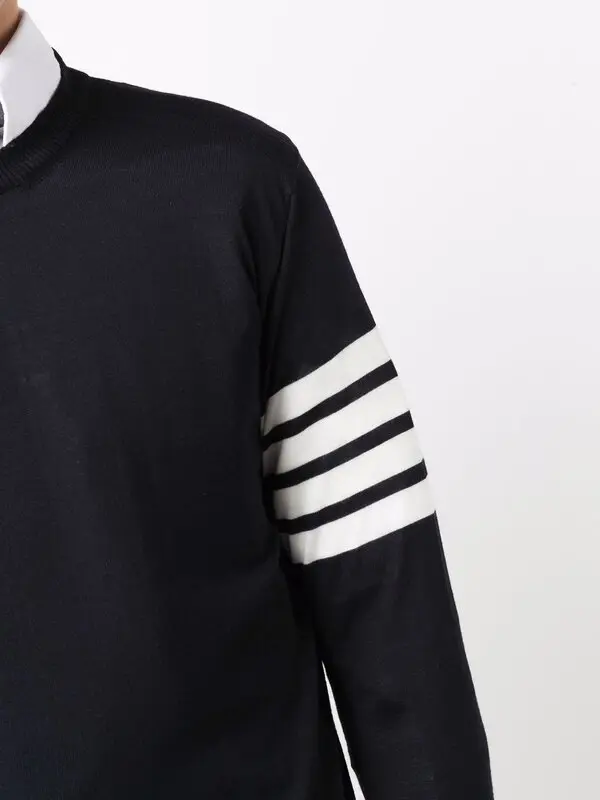 Thom Browne 4-bar Knitted Jumper - Blue