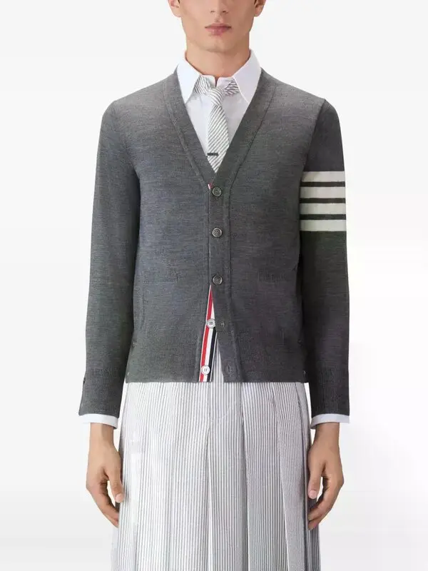 Thom Browne 4-bar Knitted Cardigan