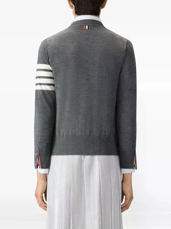 Thom Browne 4-bar Knitted Cardigan