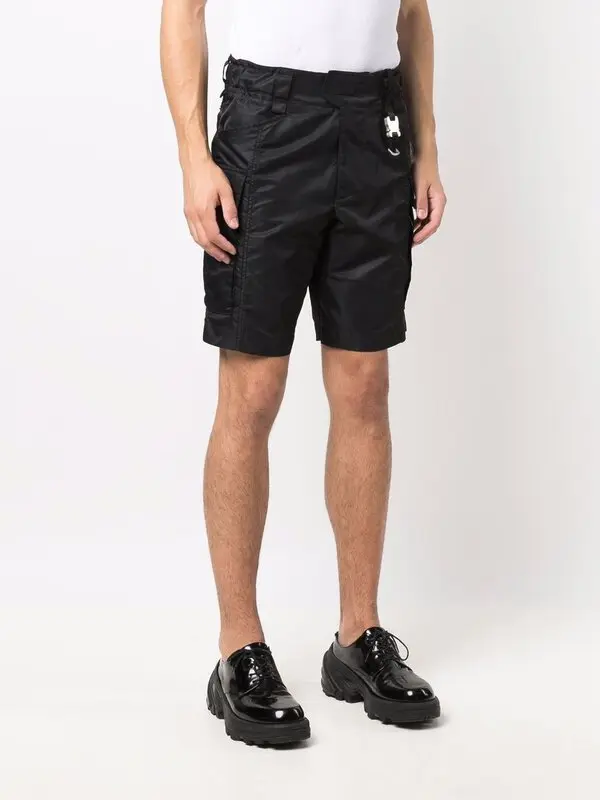 1017 Alyx 9sm Clip-Logo Cargo Shorts In Black - 39% Off | Editorialist