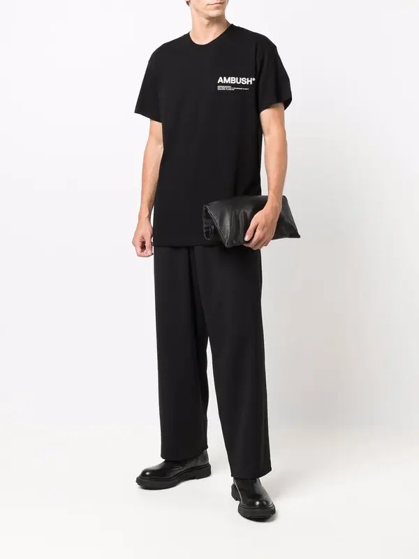 AMBUSH Logo-print Cotton T-shirt - Black
