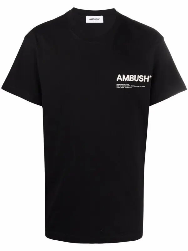 AMBUSH Logo-print Cotton T-shirt - Black