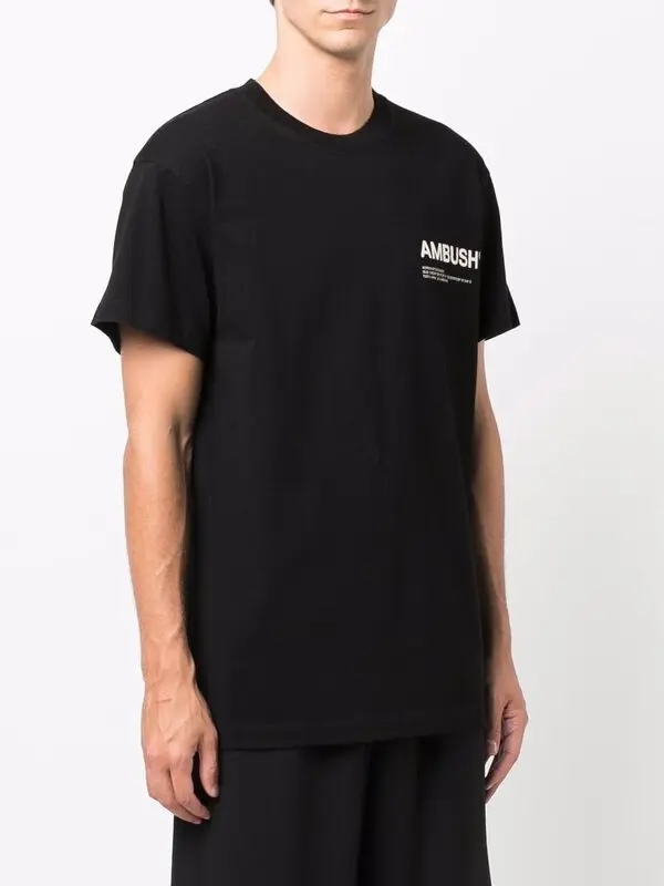 AMBUSH Logo-print Cotton T-shirt - Black