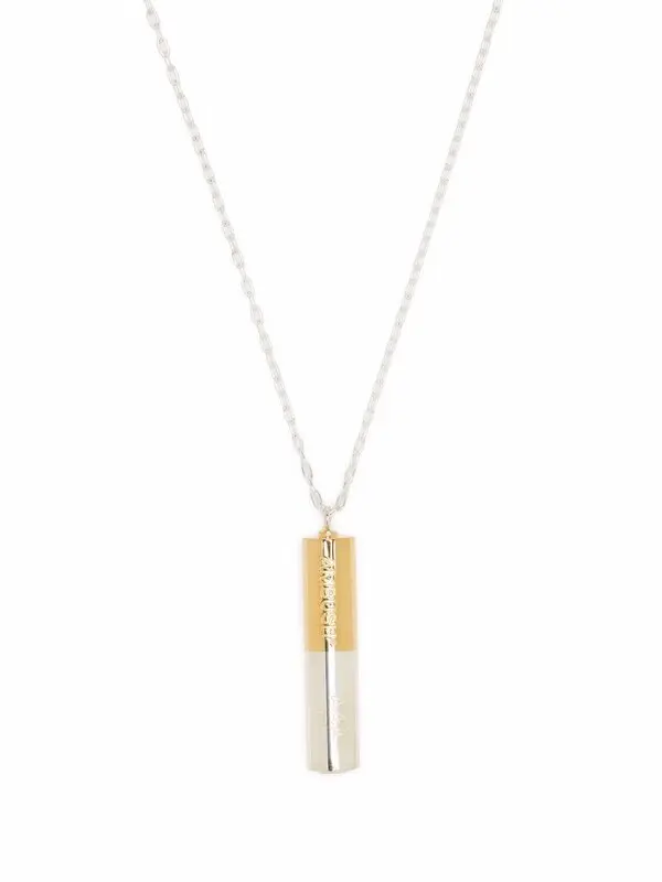 AMBUSH Battery Charm Necklace - Silver