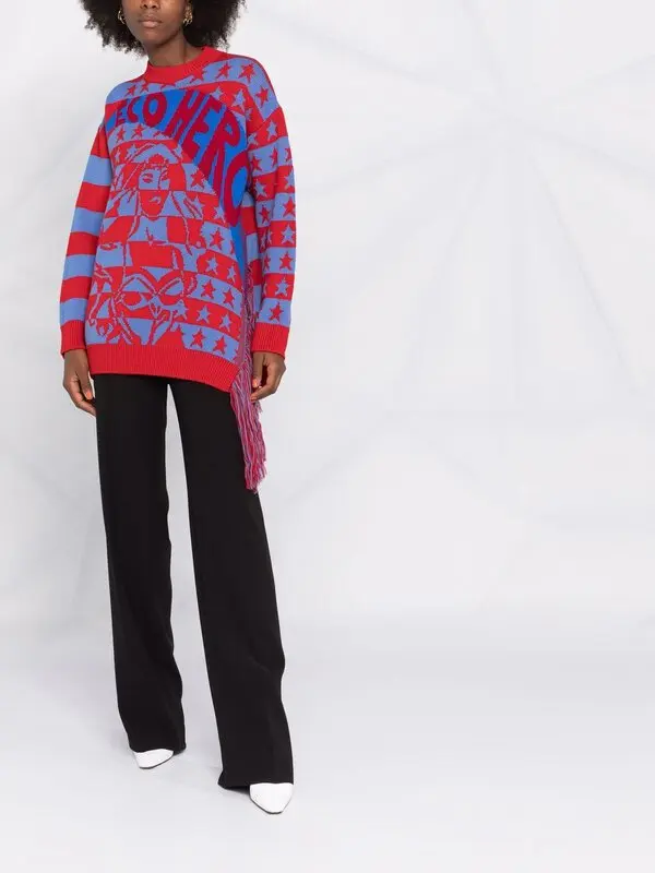Stella McCartney Eco Hero Intarsia Jumper - Black