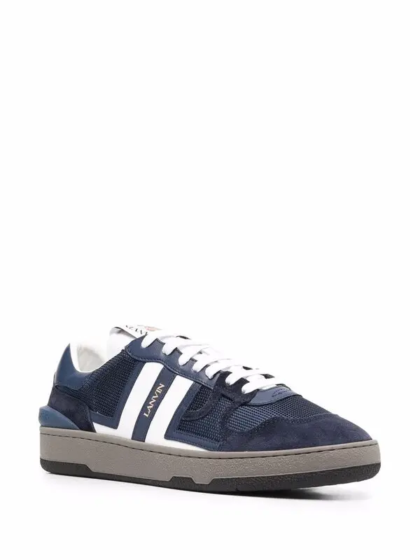 LANVIN Clay Logo Detail Sneakers - Blue