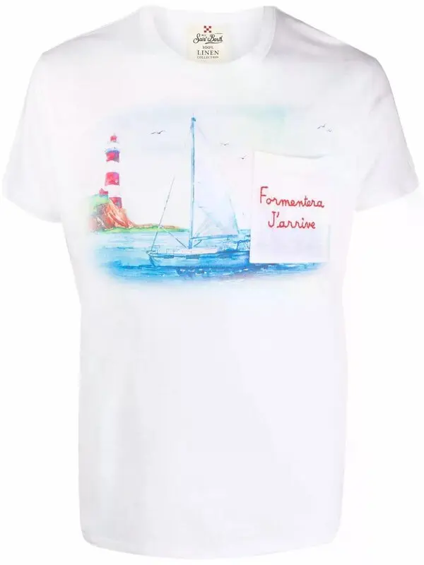 MC2 SAINT BARTH Formentera J'arrive T-shirt - White