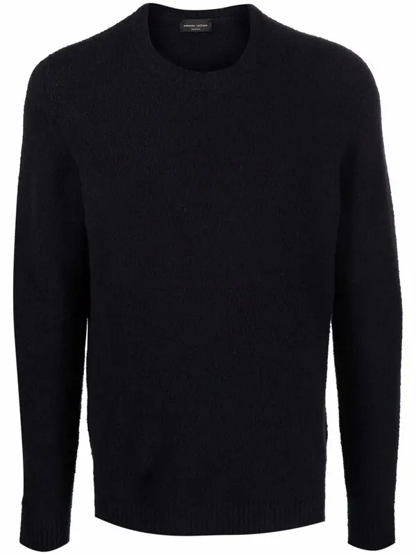 ROBERTO COLLINA Crew-neck Knitted Jumper - Blue