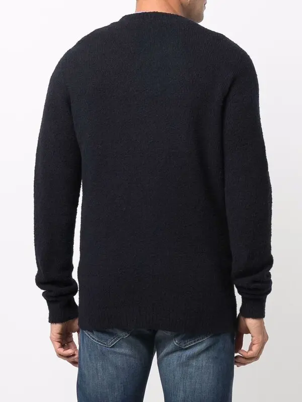 ROBERTO COLLINA Crew-neck Knitted Jumper - Blue