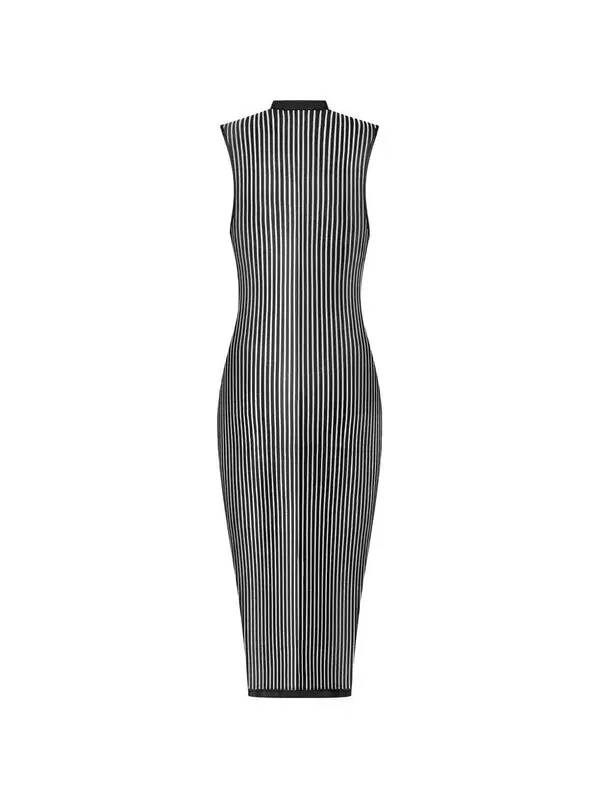 MAISON CLOSE Striped Midi Dress