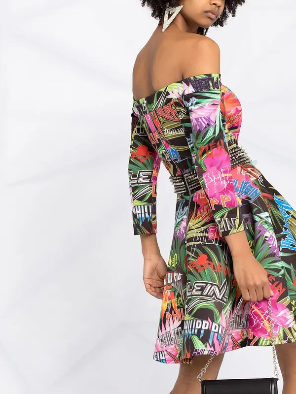 Philipp Plein Jungle Rock Mini Dress