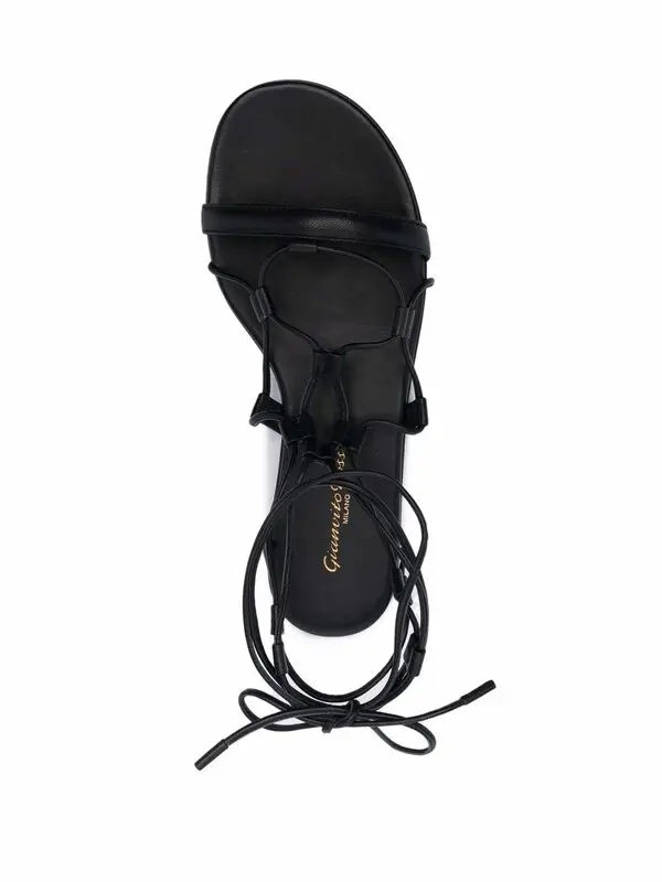 GIANVITO ROSSI Lace-up Leather Sandals