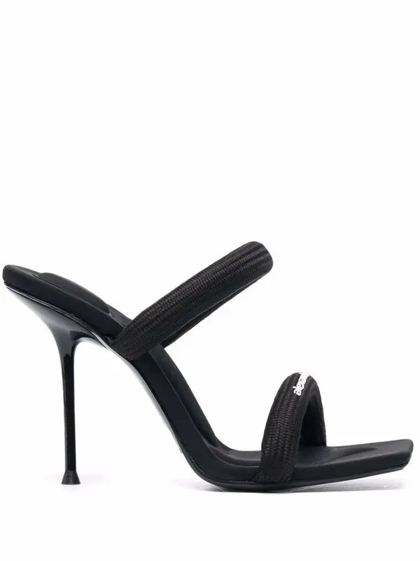 Alexander Wang Julie Logo-print High Heel Sandals