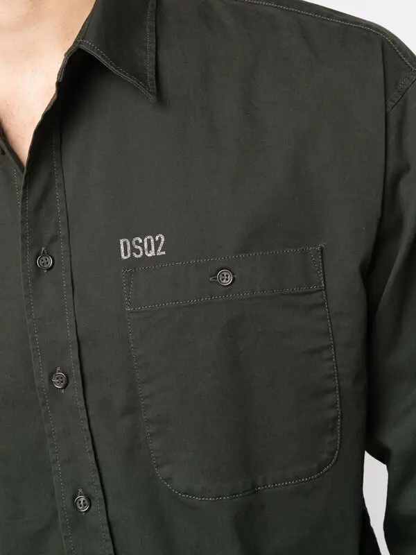 Dsquared2 Logo-print Chest-pocket Shirt