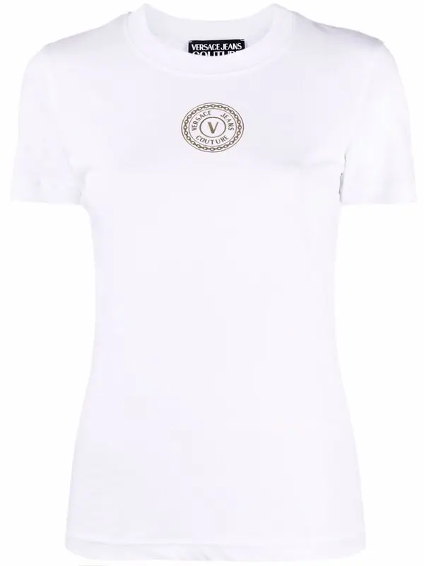 Versace Logo-print Short-sleeved T-shirt - White
