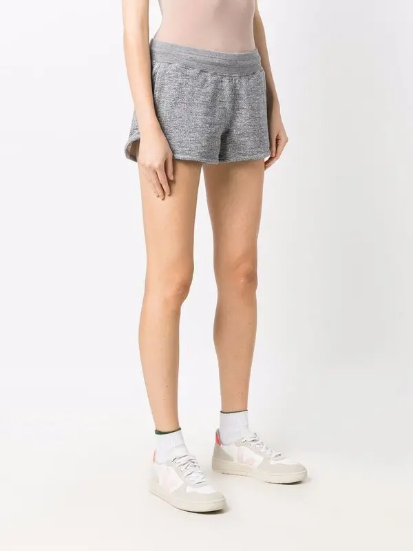 GOLDEN GOOSE Embroidered-logo Shorts - Grey