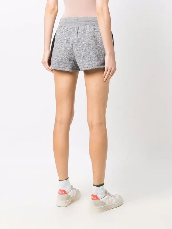 GOLDEN GOOSE Embroidered-logo Shorts - Grey