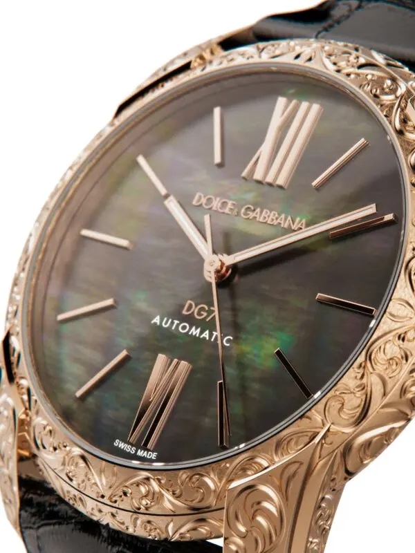 Dolce & Gabbana Dg7 Gattopardo 40mm Watch - Black | Editorialist