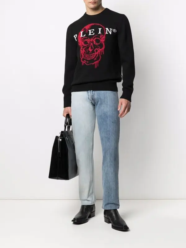 Philipp Plein Skull Intarsia-knit Jumper