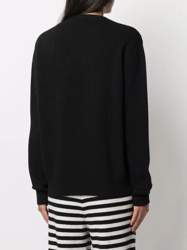 Philipp Plein Intarsia-knit Skull Jumper - Black