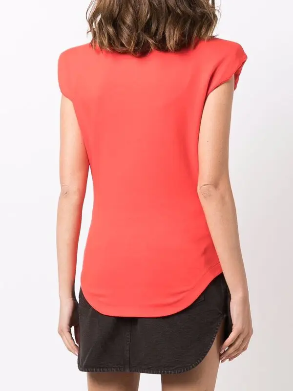 Attico Jesse Cotton Top - Orange