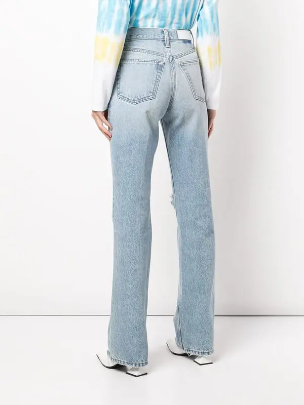 RE/DONE Distressed Bootcut Jeans