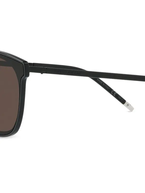 Saint Laurent Double-bridge Round Sunglasses