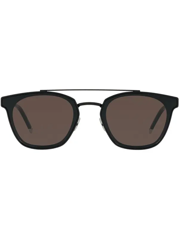 Saint Laurent Double-bridge Round Sunglasses