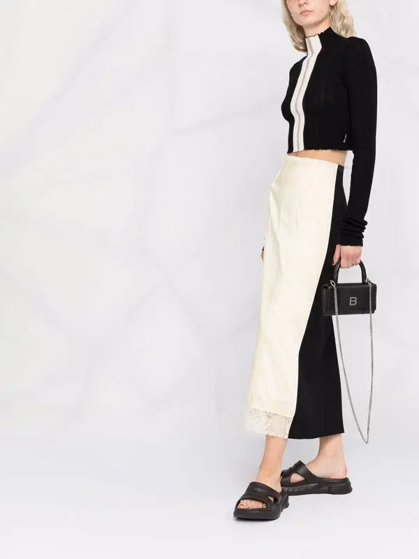 Palm Angels Mock-neck Cropped Jumper