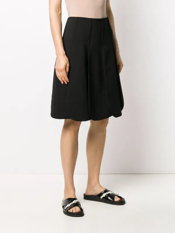 Valentino Garavani Pleated A-line Skirt