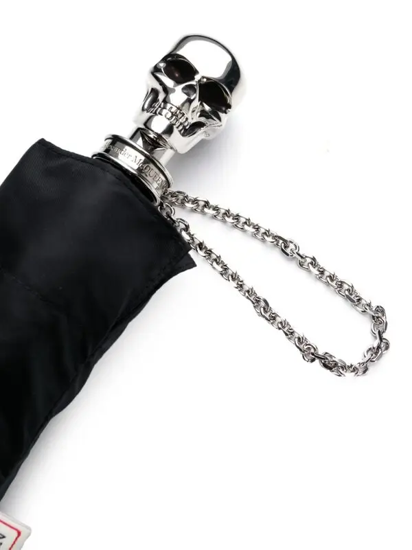 Alexander Mcqueen Foldable Skull Umbrella - Black | Editorialist