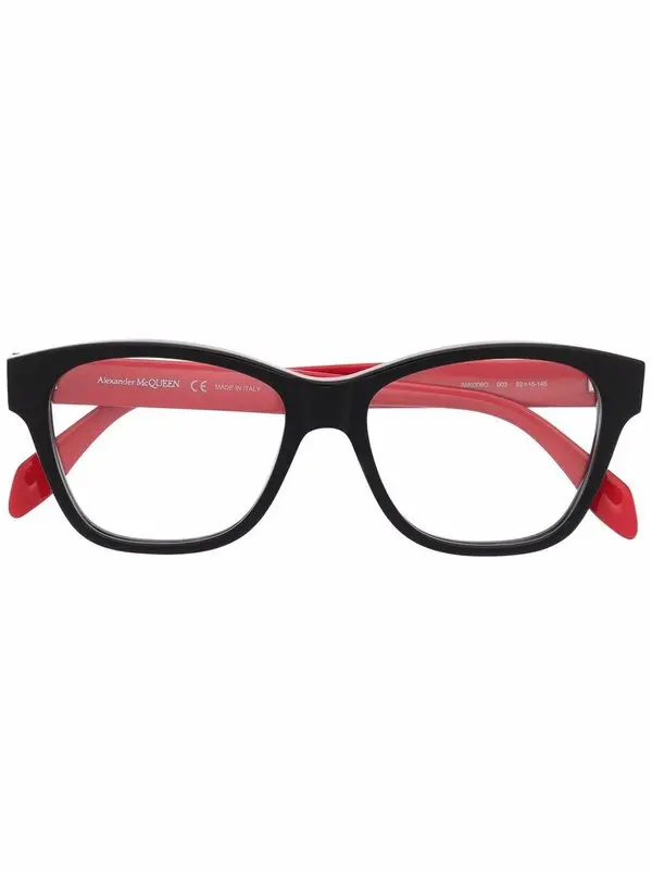 Alexander McQueen Square-frame Eyeglasses - Black