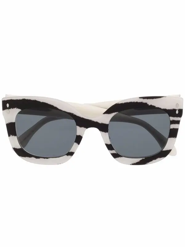 Isabel Marant Zebra-print Cat-eye Sunglasses