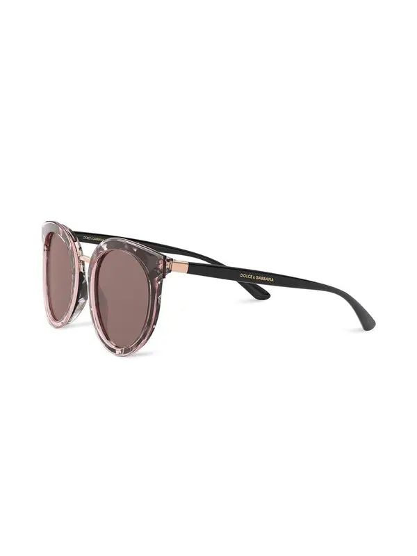 Dolce & Gabbana Tortoiseshell Round Sunglasses - Pink  display picture 2