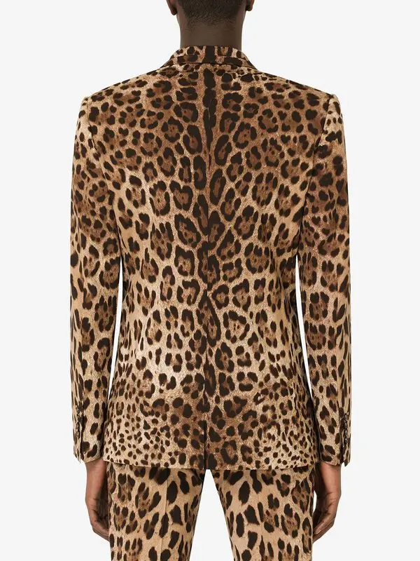 Dolce & Gabbana Leopard-print Double-breasted Suit