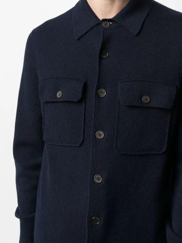 Brunello Cucinelli Cashmere Two-pocket Cardigan - Blue