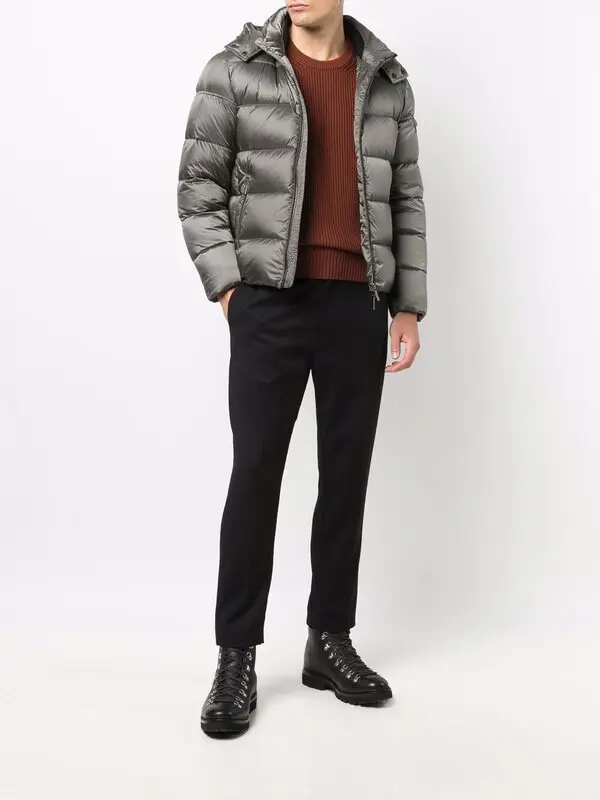 MOORER Brett-sh Down Puffer Jacket - Grey