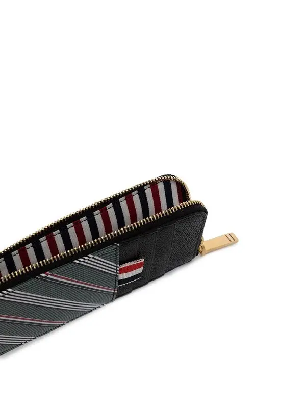 Thom Browne Striped Zip Wallet