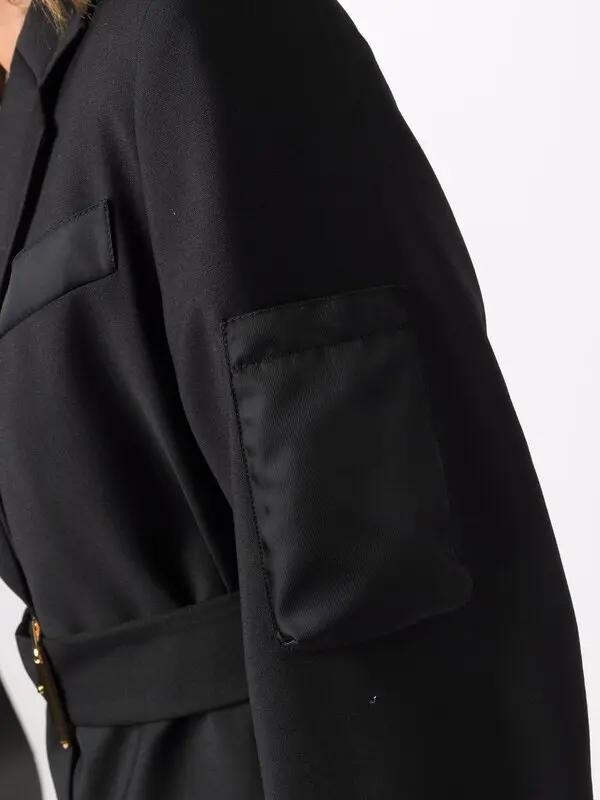 Versace Long-sleeve Belted Jacket