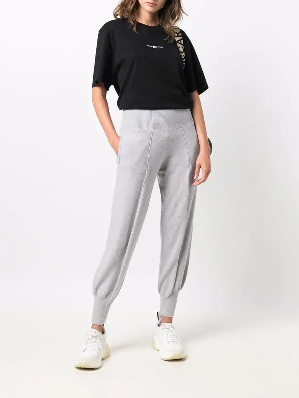 Stella McCartney Tapered Wool-blend Track Pants