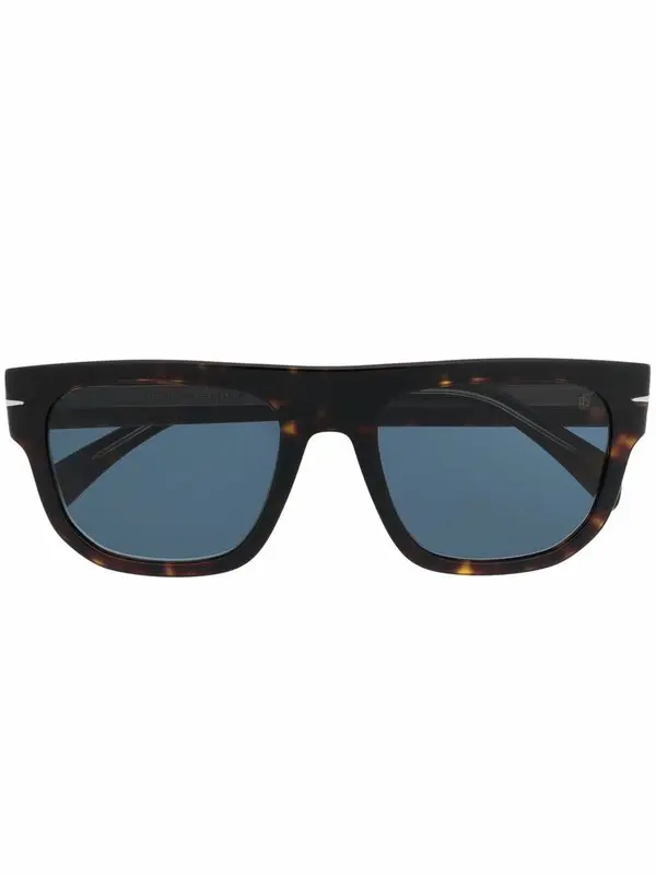 DB EYEWEAR BY DAVID BECKHAM Tortoiseshell Square Sunglasses
