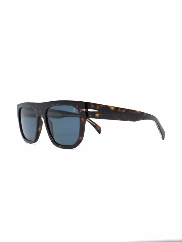 DB EYEWEAR BY DAVID BECKHAM Tortoiseshell Square Sunglasses