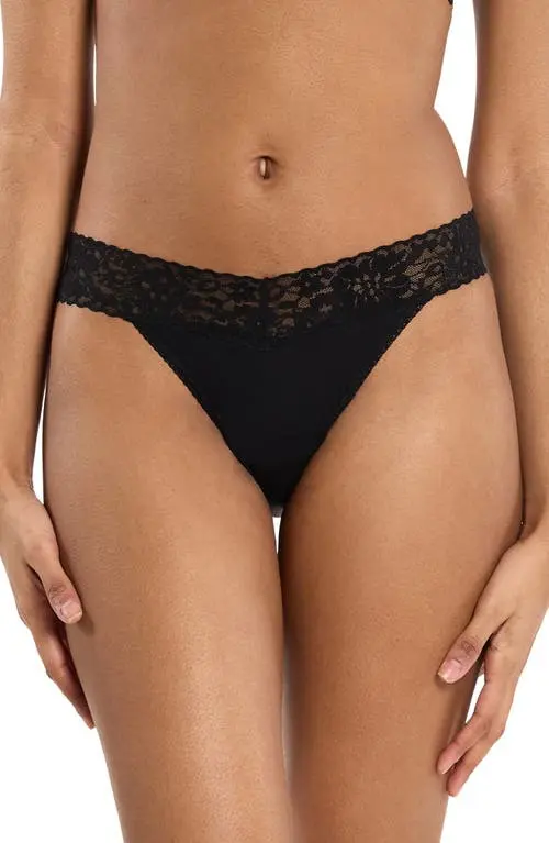 Hanky Panky Dream Original Rise Thong - Black