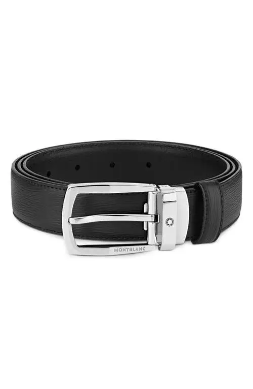 Montblanc Westside Sartorial Reversible Leather Belt - Black