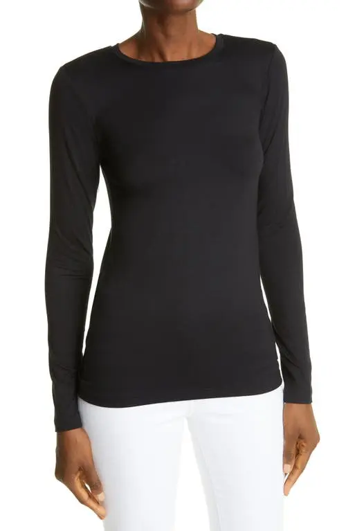 L'Agence Tess Long Sleeve Top - Black