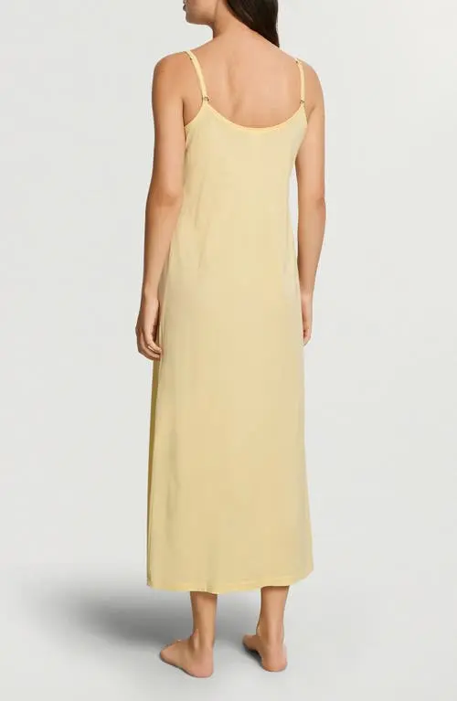 Hanro Juliet Pleat Neck Nightgown - Vanilla Highlight